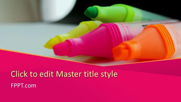 160203-markers-template-16x9-1 - Free PowerPoint Templates