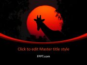 Free Giraffe PowerPoint Template - Free PowerPoint Templates