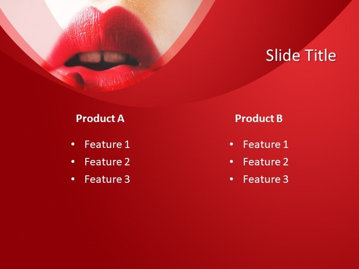 160222-red-lips-template-4x3-4 - Free PowerPoint Templates