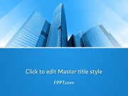 Free Modern Office Buildings PowerPoint Template - Free PowerPoint ...