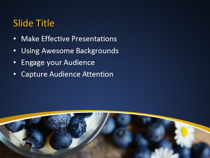 160307-blueberries-template-4x3-2 - Free PowerPoint Templates