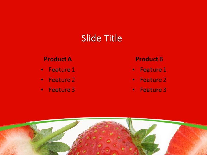 160320-strawberry-template-4x3-4 - Free PowerPoint Templates