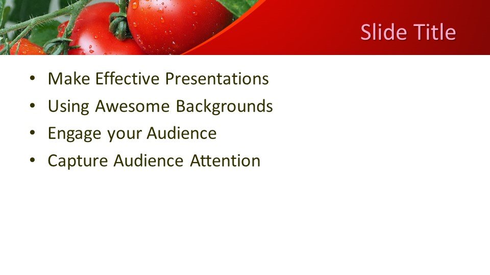 Free Tomatoes PowerPoint Template - Free PowerPoint Templates