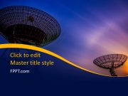 Free Satellite Communication PowerPoint Template - Free PowerPoint ...