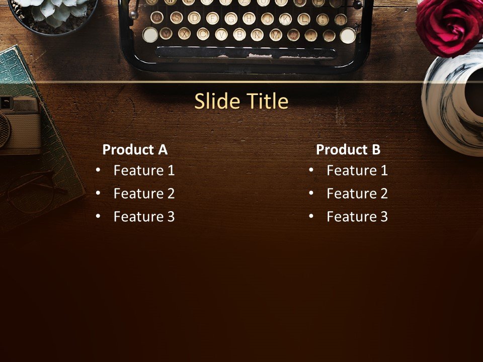 160420-typewriter-template-4x3-4 - Free PowerPoint Templates