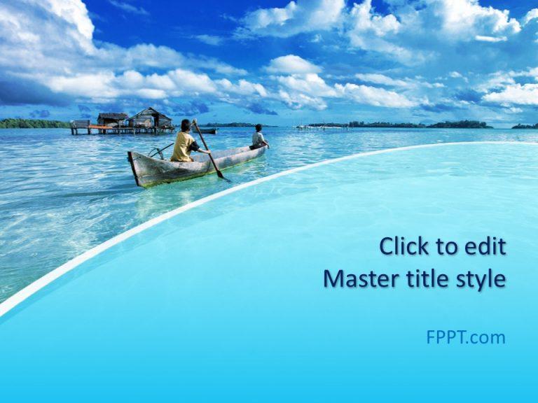 Free Lagoon PowerPoint Template - Free PowerPoint Templates