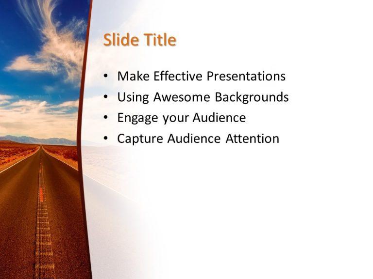 Road Slide Design for PowerPoint - Free PowerPoint Templates