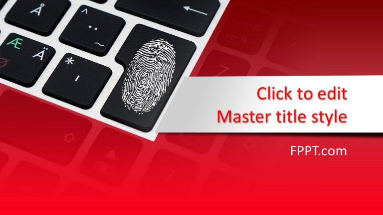 Security Template for PowerPoint with Red Background - Free PowerPoint ...