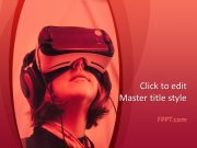 Free Video Game Players PowerPoint Template - Free PowerPoint Templates