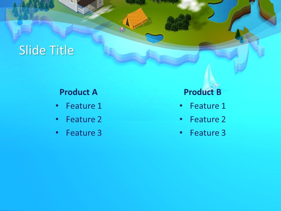 160662-3d-map-template-4x3-4 - Free PowerPoint Templates