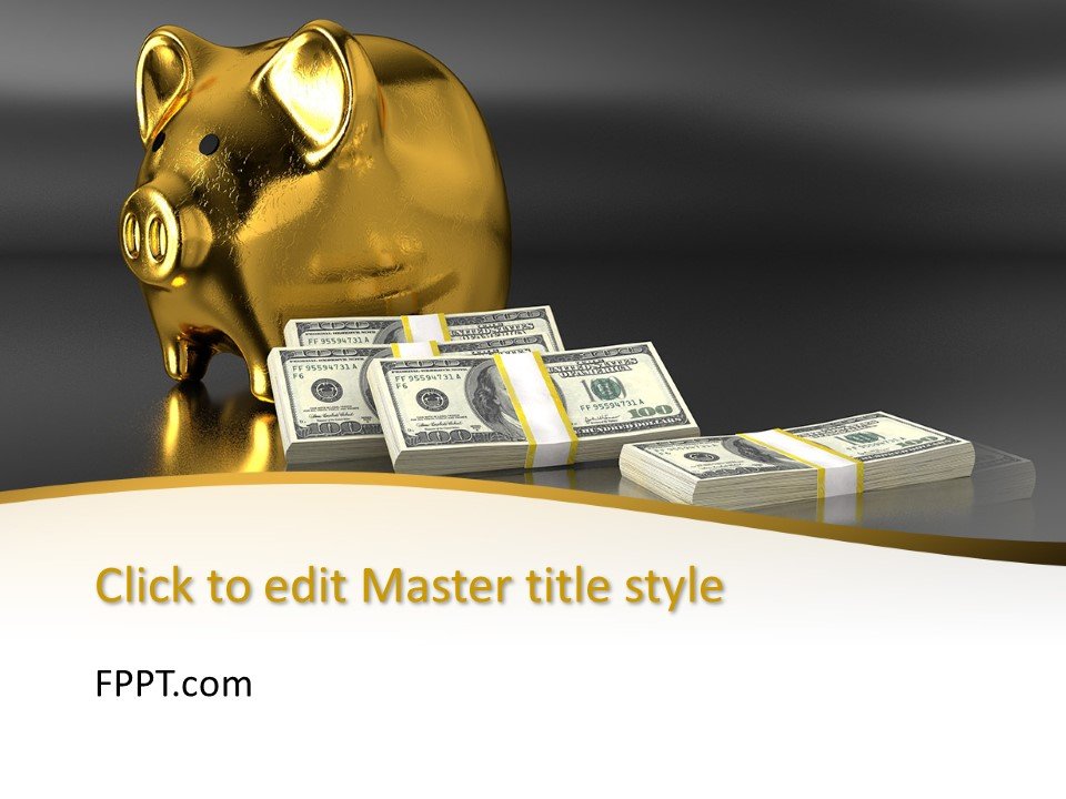 Free Moneybox PowerPoint Template - Free PowerPoint Templates