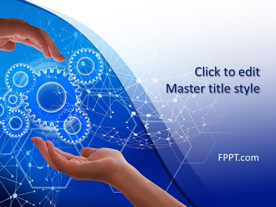 Free Digital Information Technology PowerPoint Template Free 