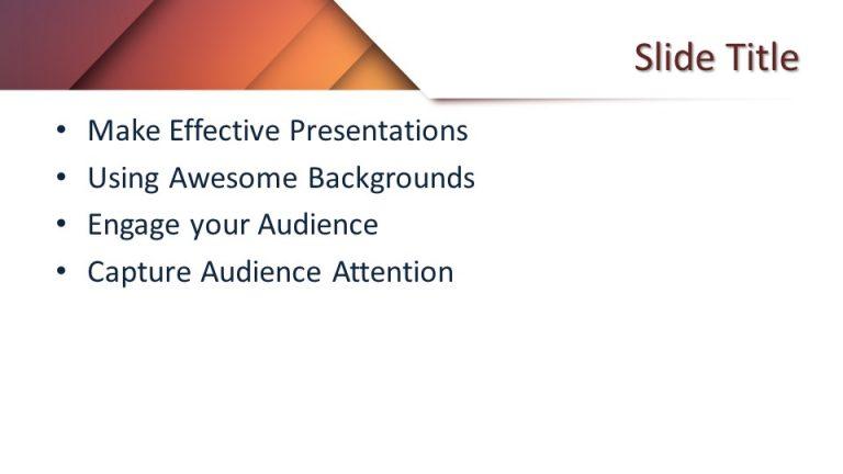 Attractive Slide with Header and Bullet Points - Free PowerPoint Templates