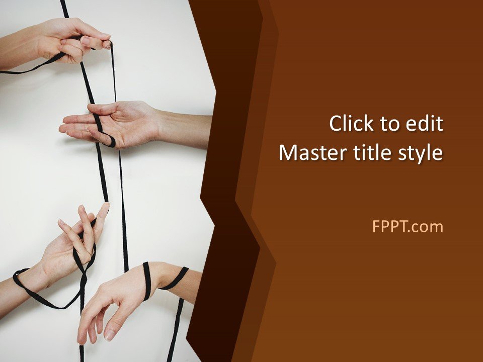 Free Hands Unity PowerPoint Template - Free PowerPoint Templates