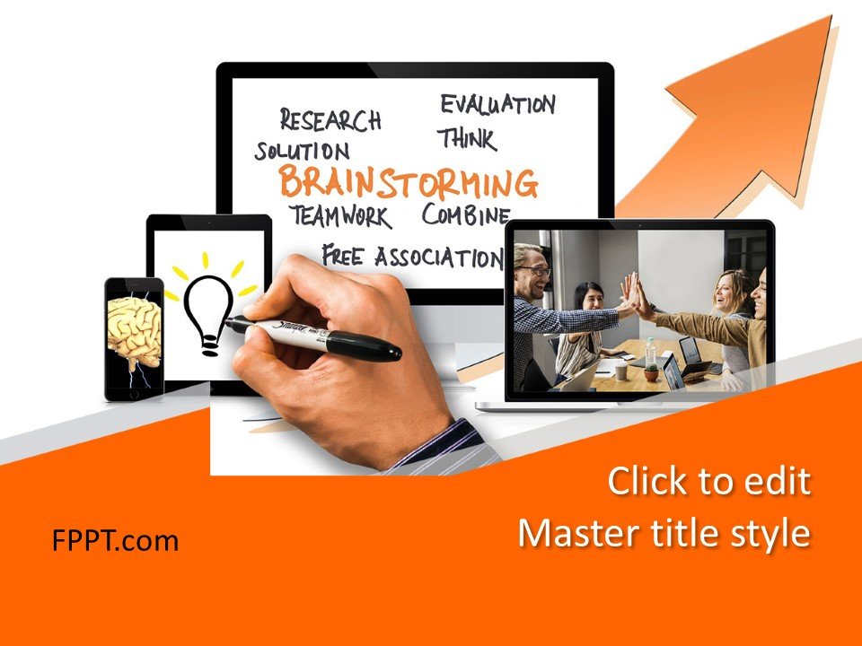 Free Brainstorming PowerPoint Template - Free PowerPoint Templates