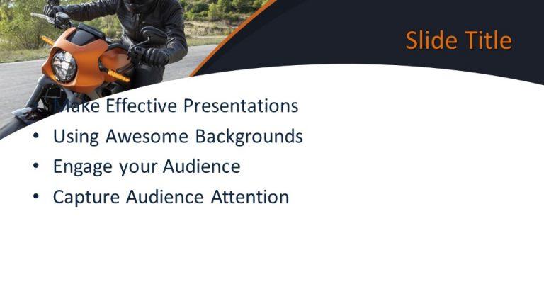 Motorcycle Slide - Free PowerPoint Templates