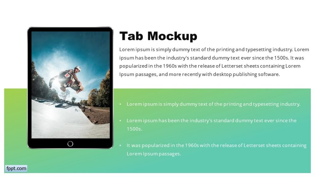 Tab Mockup Slide - Free PowerPoint Templates