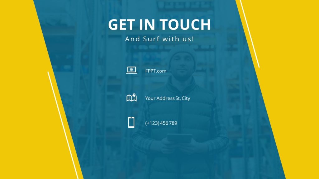 Get in Touch Slide - Free PowerPoint Templates