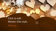 Free Brown Christmas Cookies PowerPoint Template - Free PowerPoint ...