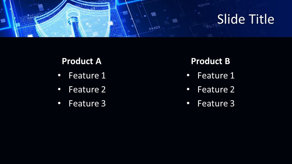 Free Dark Cyber Security PowerPoint Template - Free PowerPoint Templates