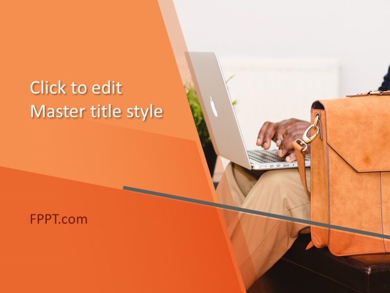 Free Man Working in a Computer PowerPoint Template - Free PowerPoint ...