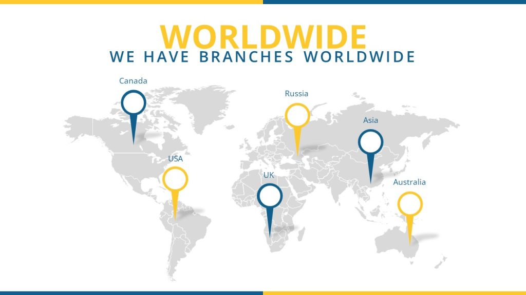 Editable World Map Slide - Free PowerPoint Templates